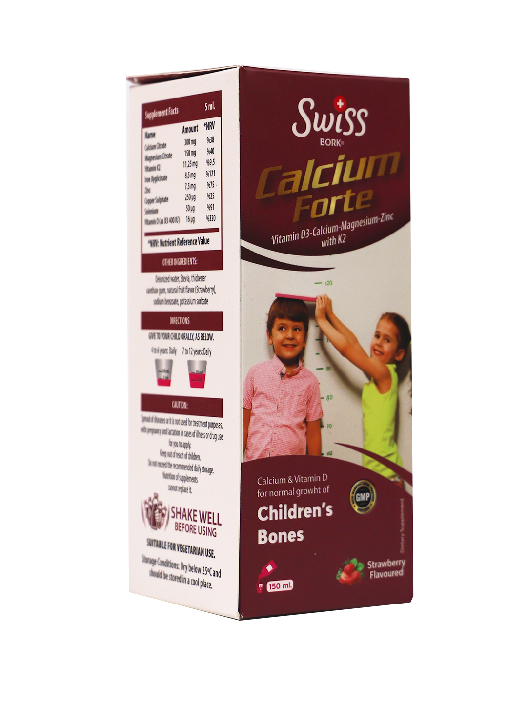 Calcium Forte 150ml strawberry (Swiss)